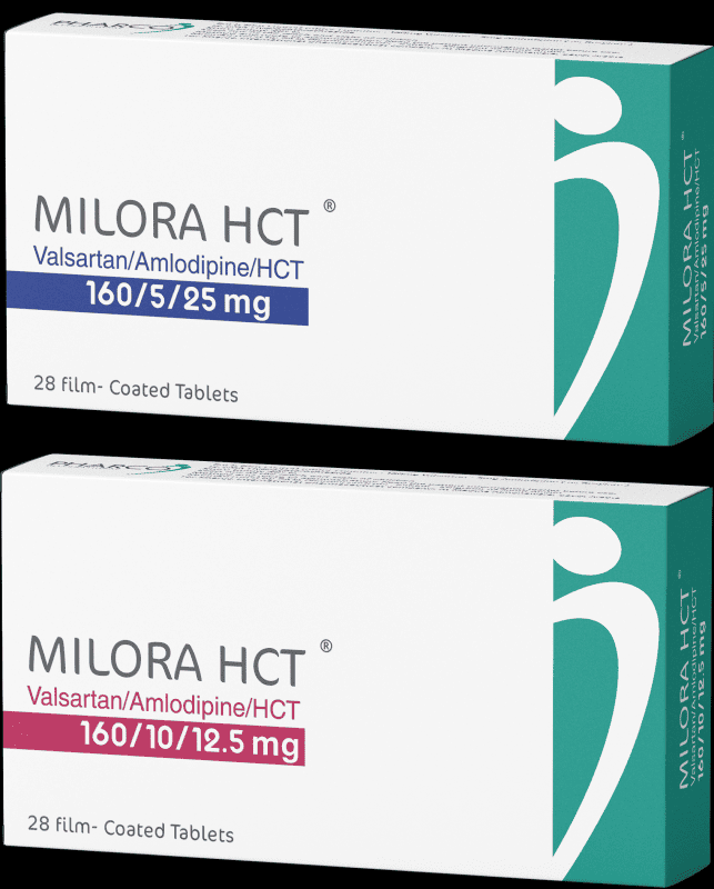 MILORA HCT املوديبين فالسارتان هيدروكلورثيازيد علاج ارتفاع ضغط الدم ...